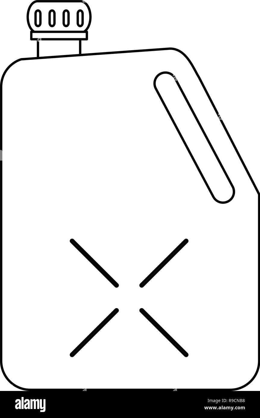Fuel container symbol in black and white Stock Vector Image & Art - Alamy
