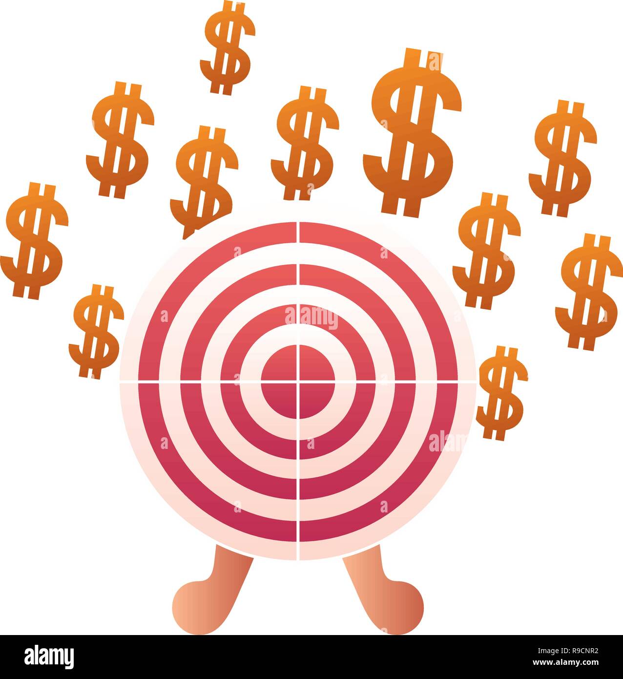Dollar symbol target shooting Stock Vector Images - Alamy