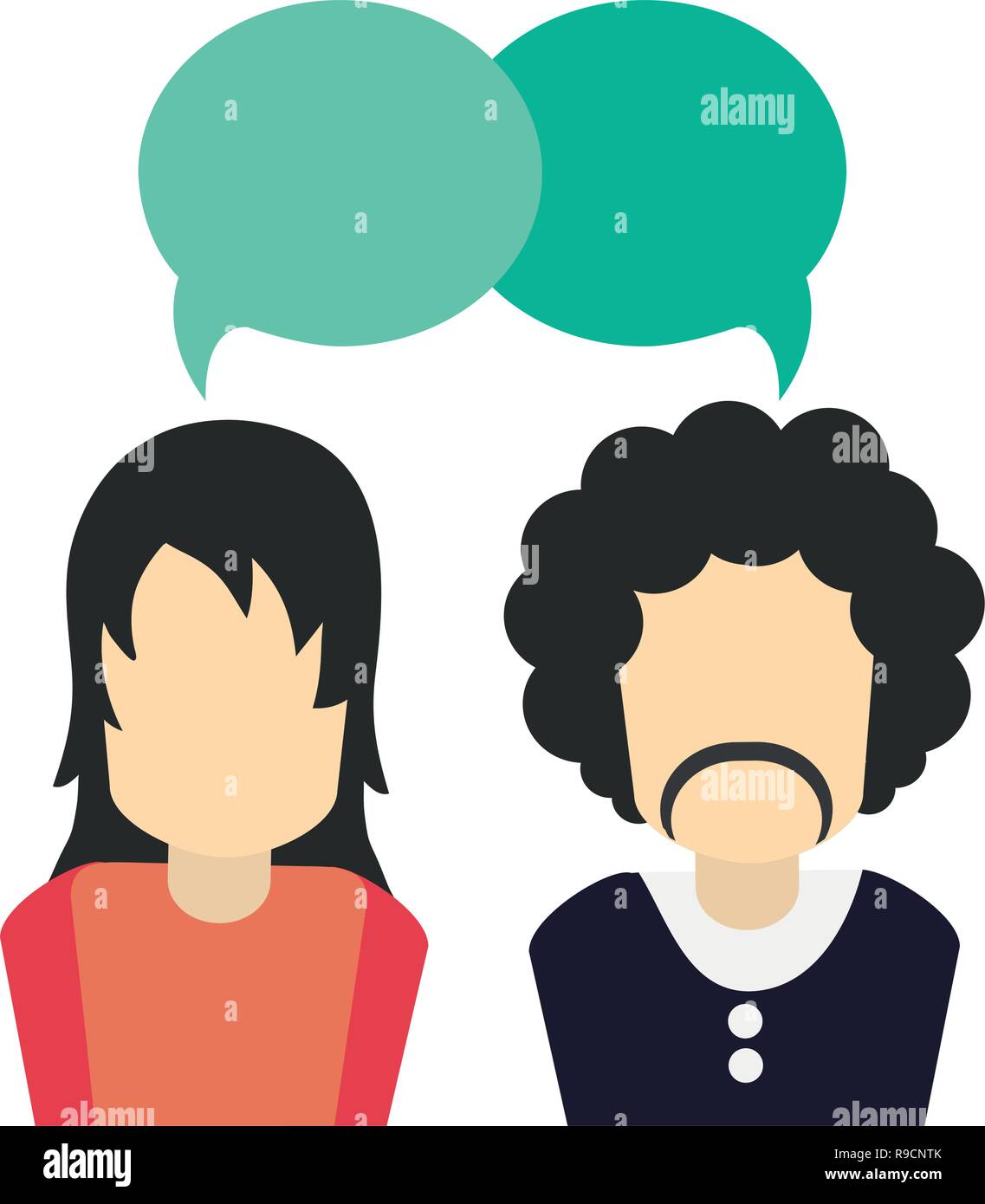 men talking avatar Stock Vector Image & Art - Alamy