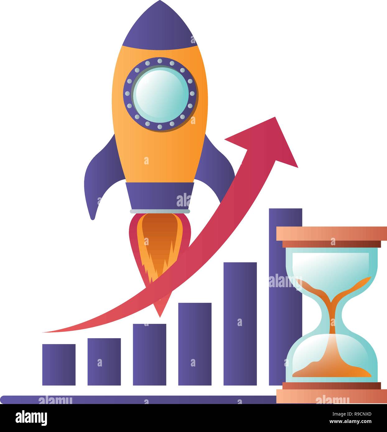 Rocket growing Stock Vector Images - Alamy