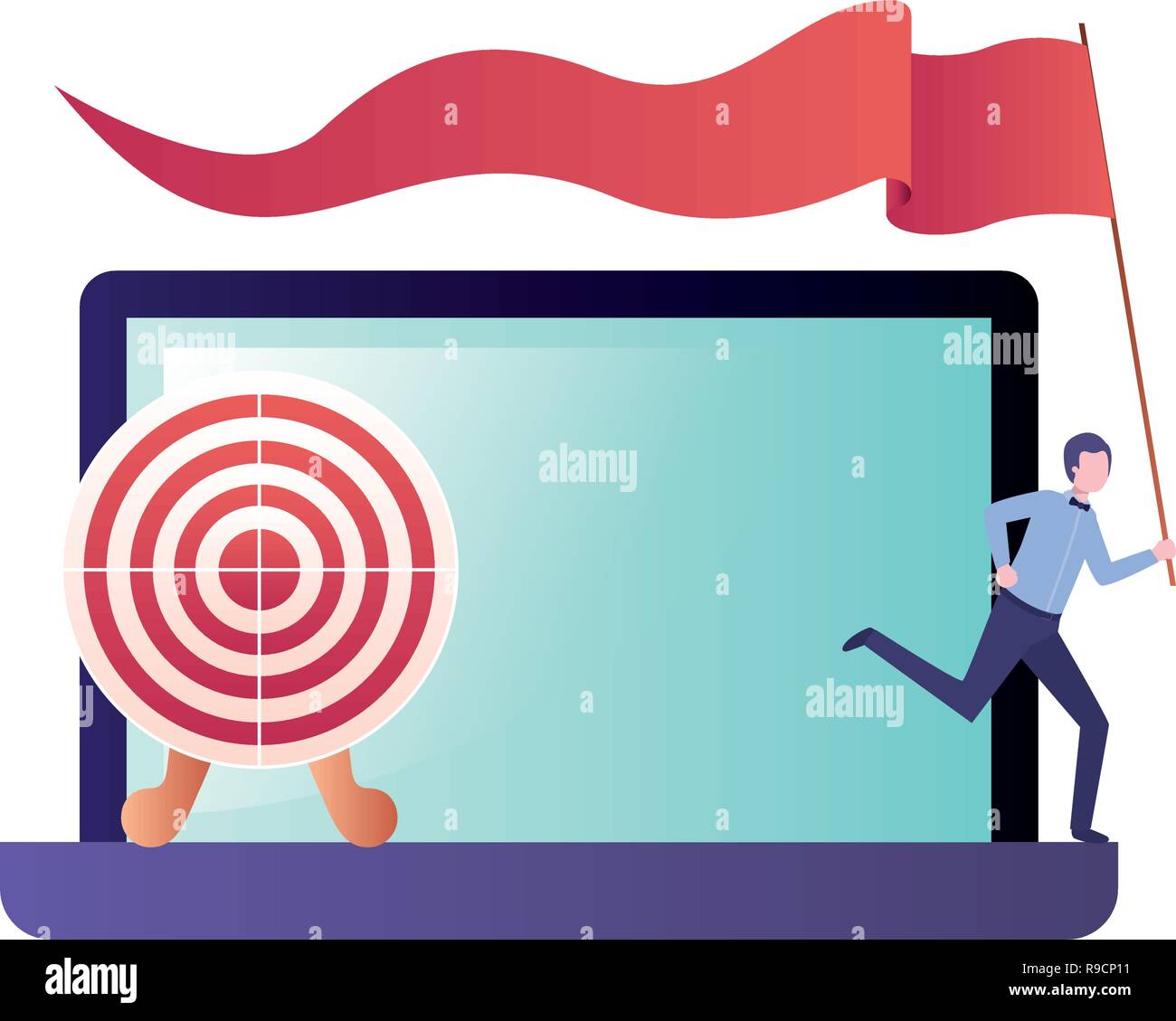 Entrepreneur screen Stock Vector Images - Alamy