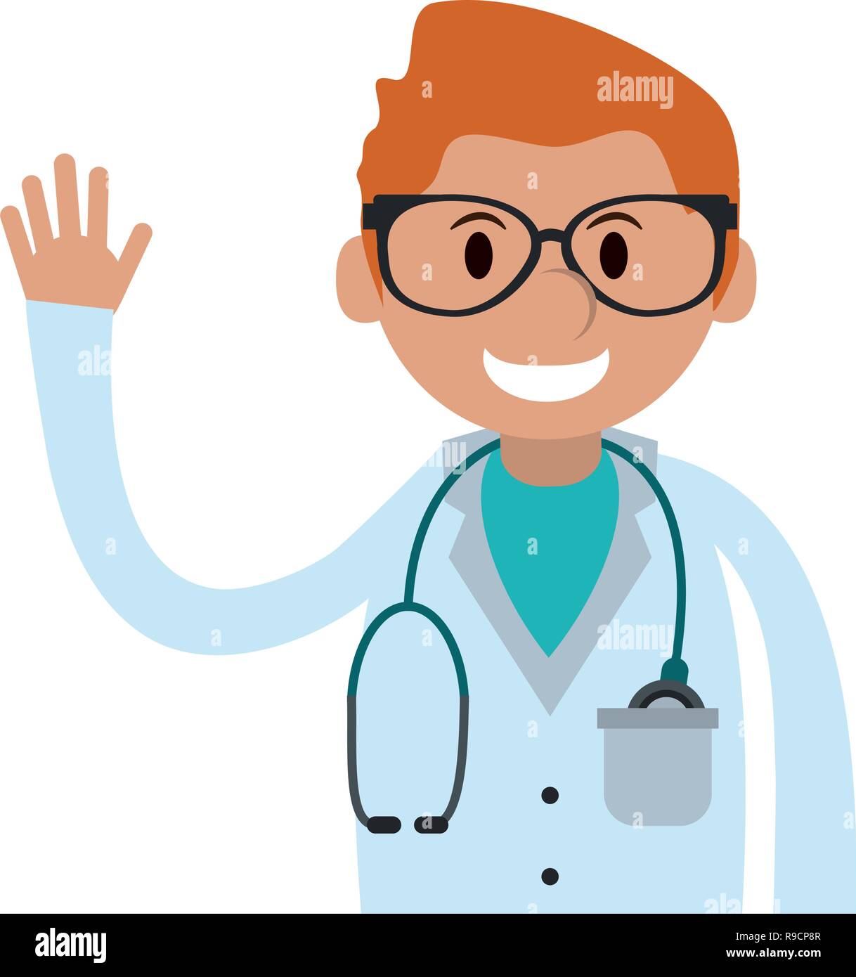 Doctor greeting cartoon Stock Vector Image & Art - Alamy