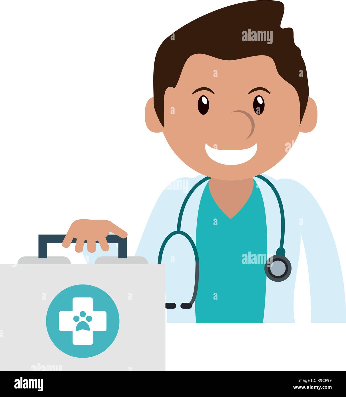 Professional equipment veterinary doctor Stock Vector Images - Alamy