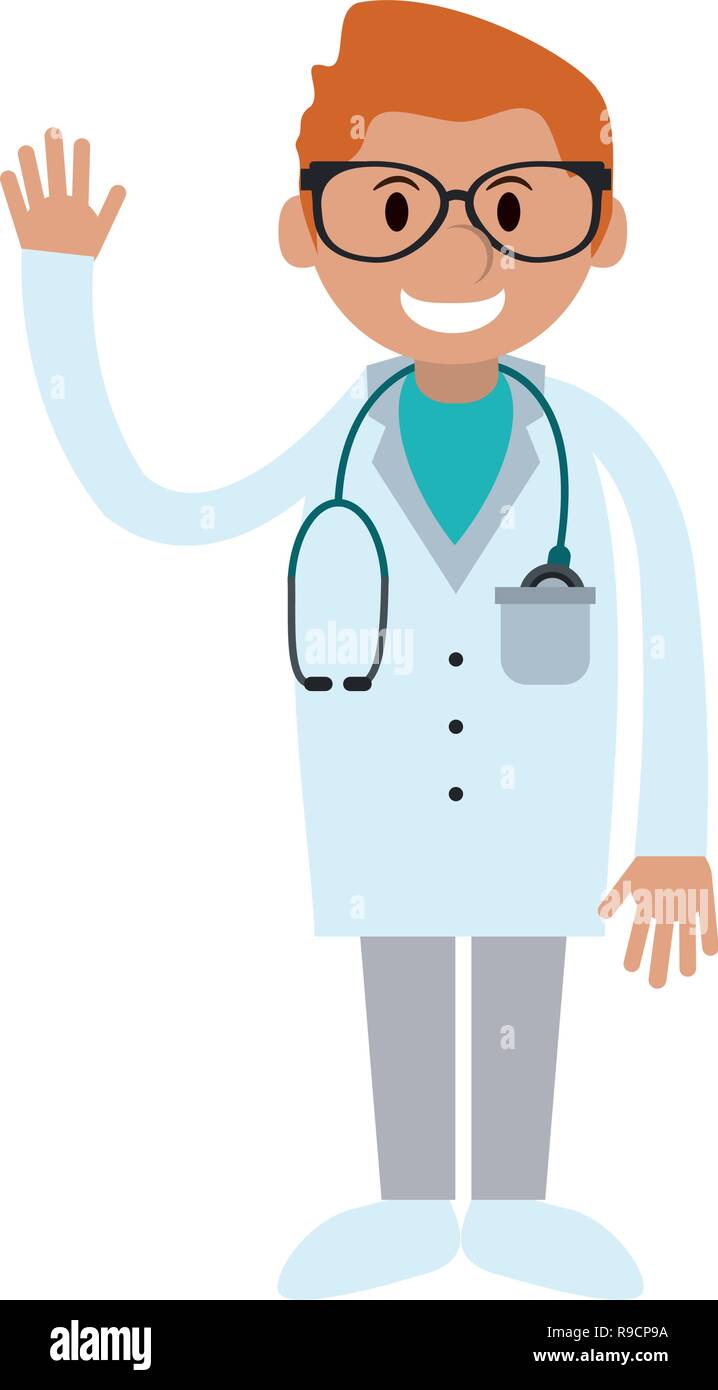 Doctor greeting cartoon Stock Vector Image & Art - Alamy