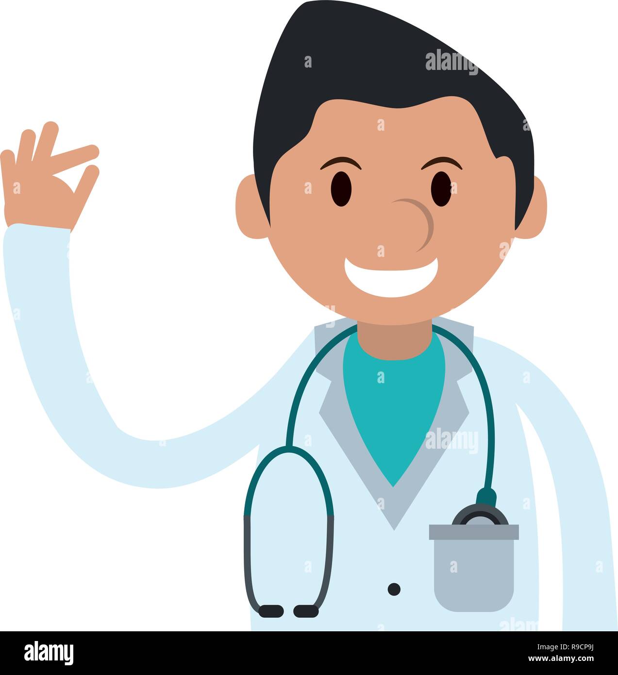 Doctor greeting cartoon Stock Vector Image & Art - Alamy