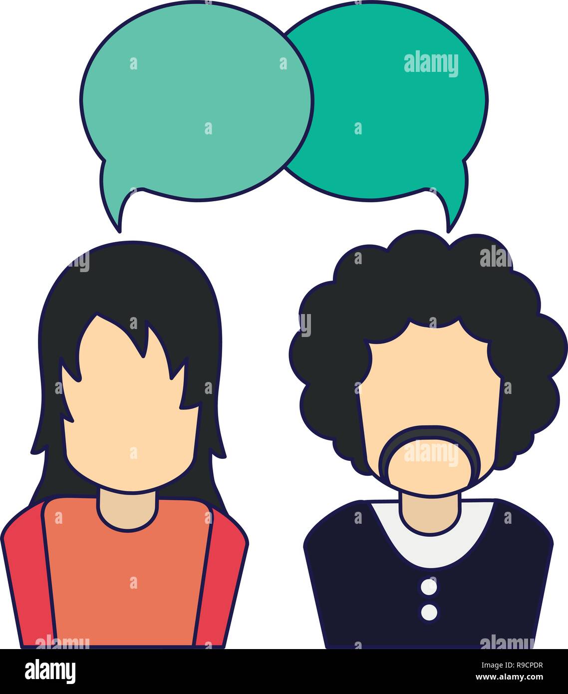 men talking avatar Stock Vector Image & Art - Alamy