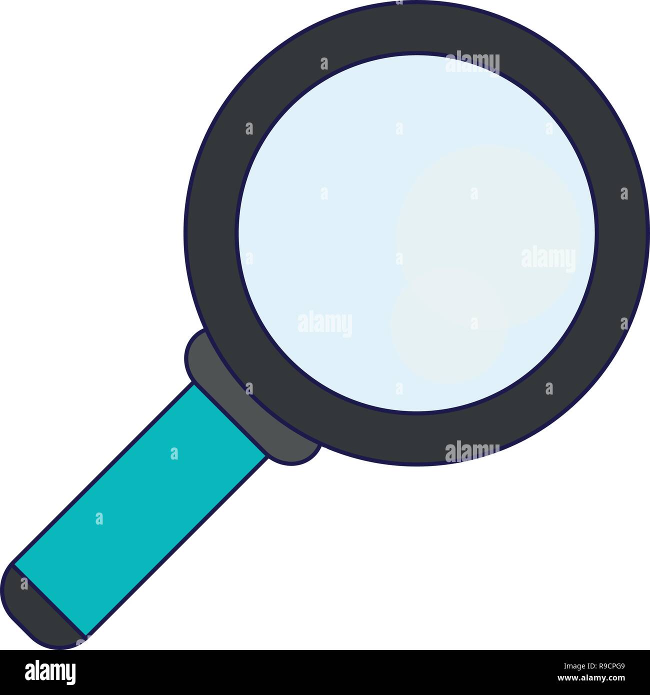 Magnifying glass symbol Stock Vector Image & Art - Alamy