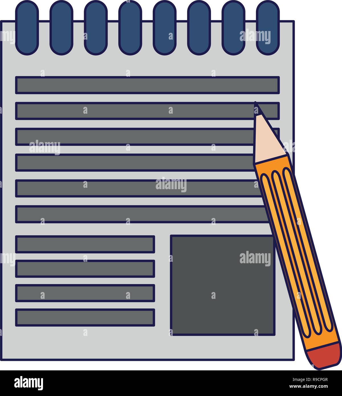 Notepad studying Stock Vector Images - Alamy