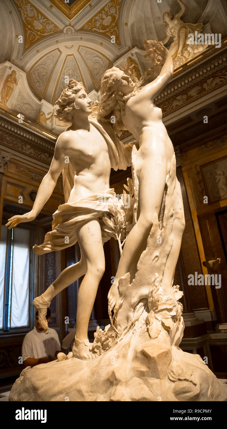 ROME, ITALY - AUGUST 24, 2018: Gian Lorenzo Bernini masterpiece, Apollo ...