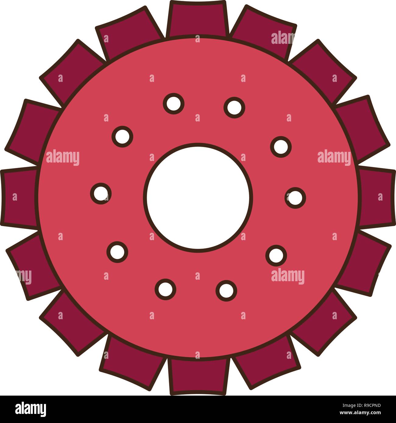 motor gear isolated icon Stock Vector Image & Art - Alamy