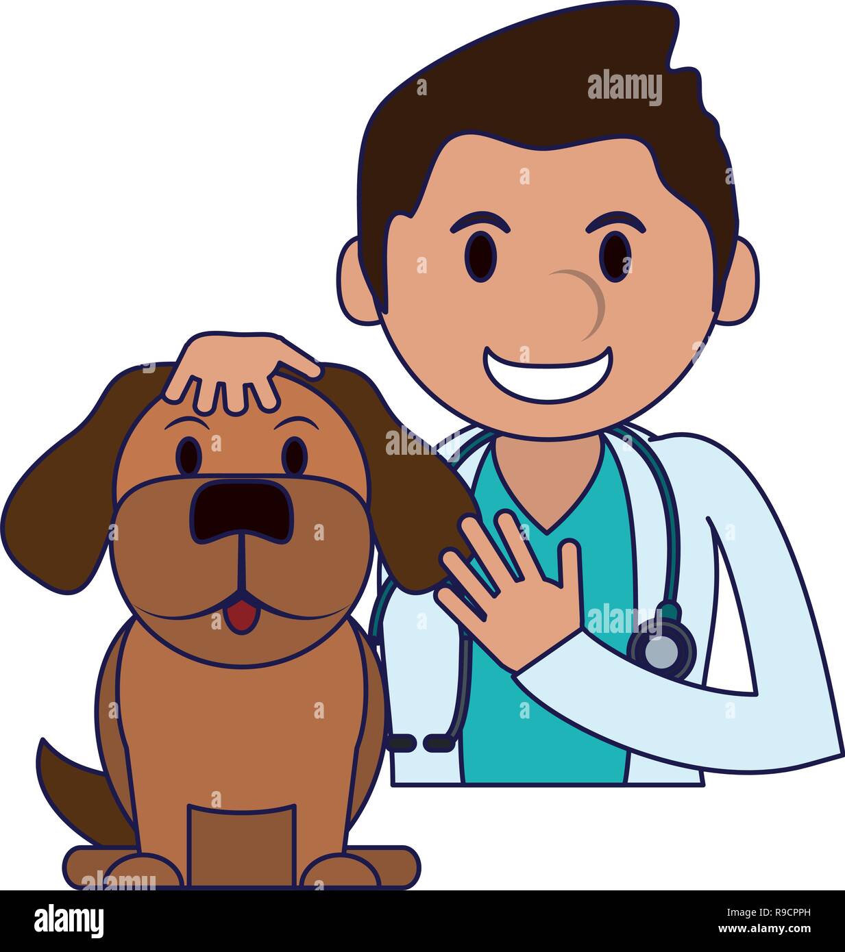 Professional equipment veterinary doctor Stock Vector Images - Alamy