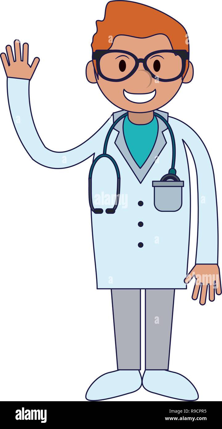 Doctor greeting cartoon Stock Vector Image & Art - Alamy