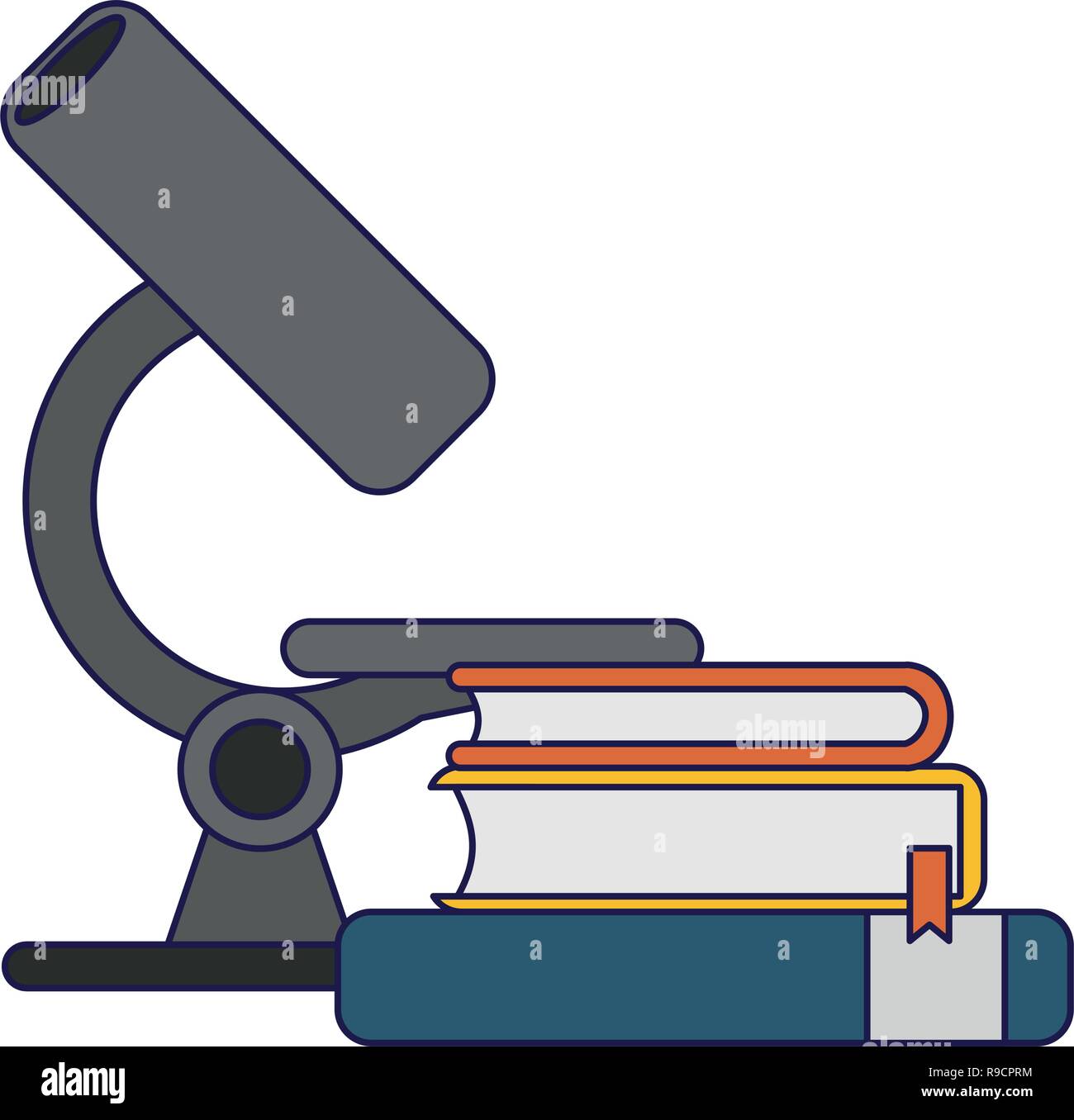 Microscope document Stock Vector Images - Alamy