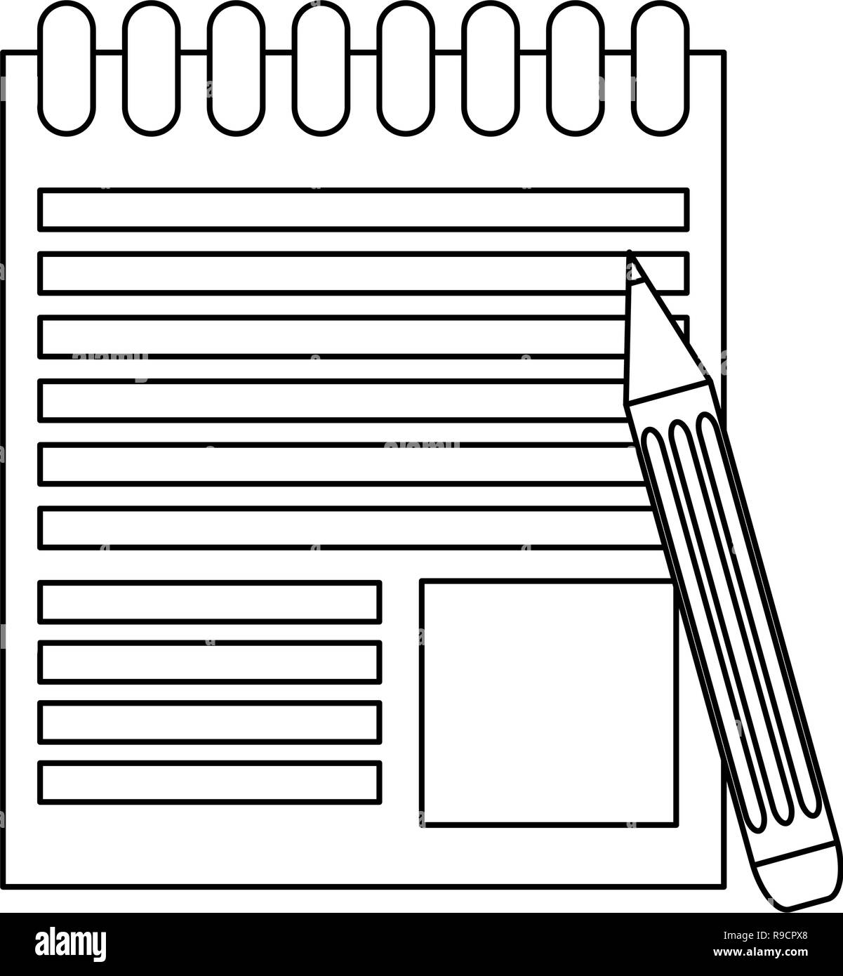 Notepad studying Stock Vector Images - Alamy