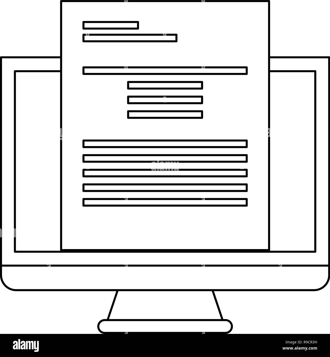 Online meeting laptop screen Black and White Stock Photos & Images - Alamy