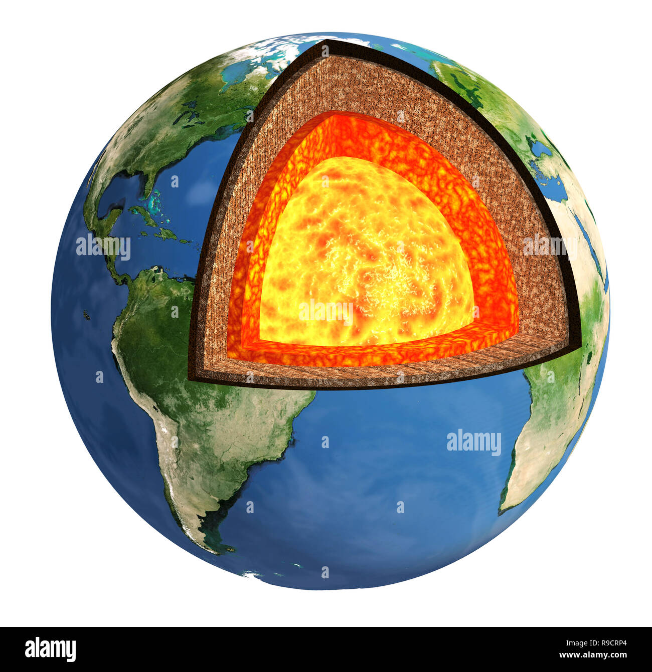 Earth layers hi-res stock photography and images - Alamy