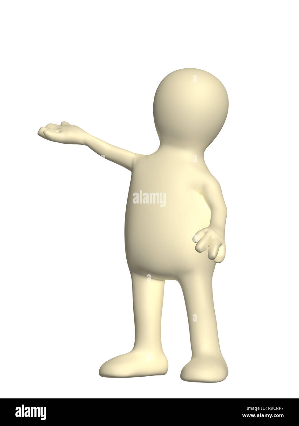 Puppet on white background Stock Photo - Alamy