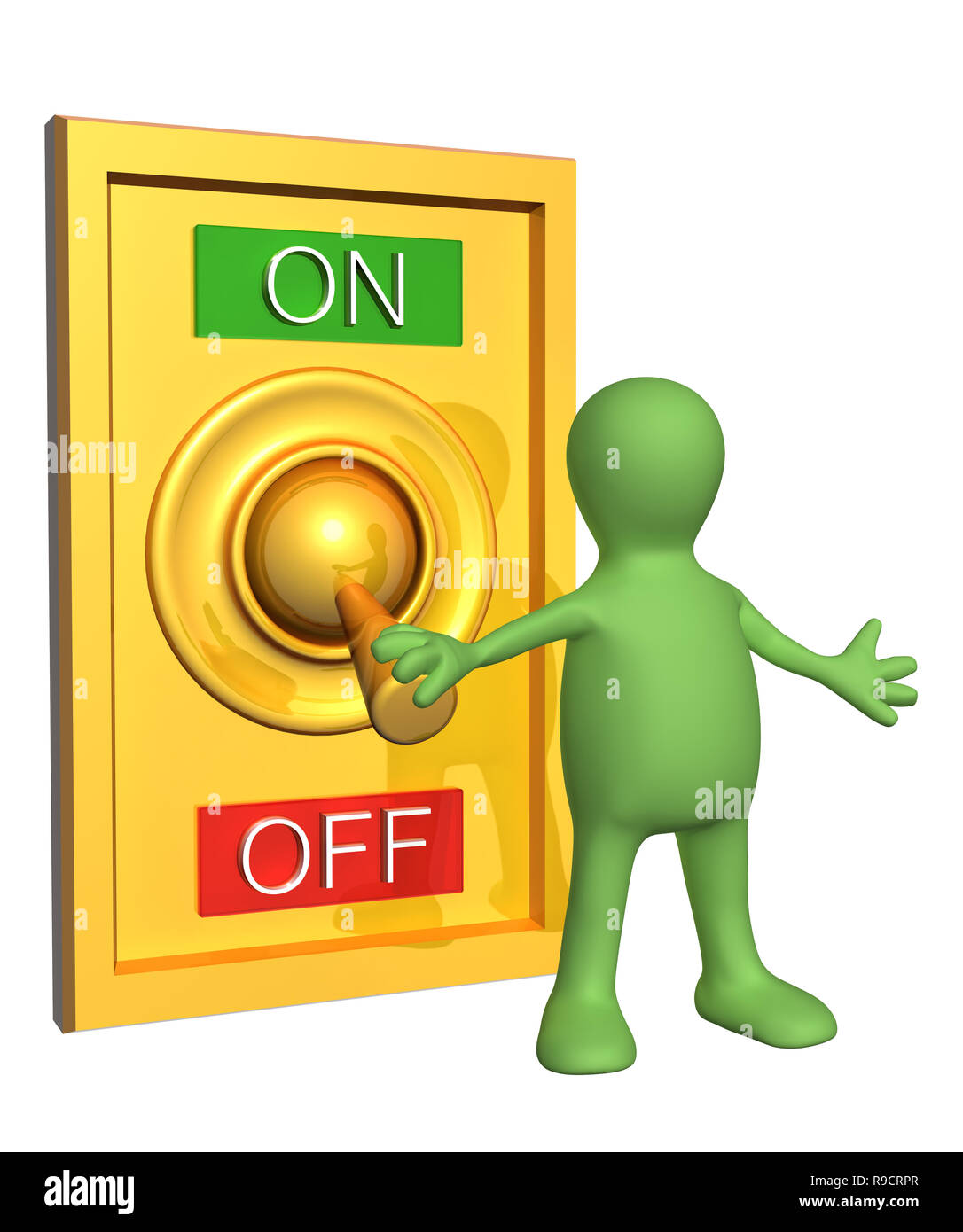 Light switch isolated cartoon Cut Out Stock Images & Pictures - Alamy