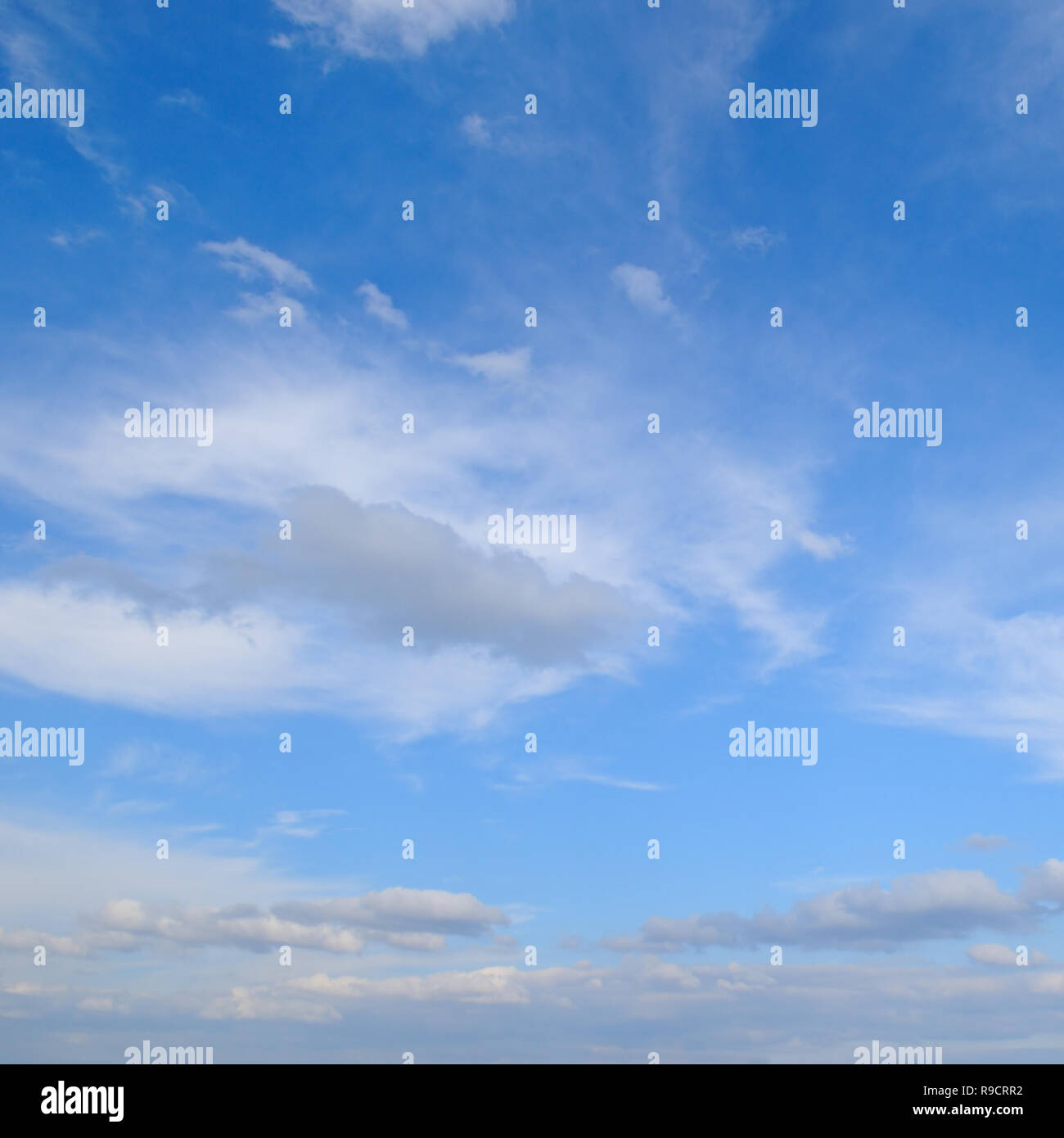 blue sky and white cumulus clouds Stock Photo - Alamy