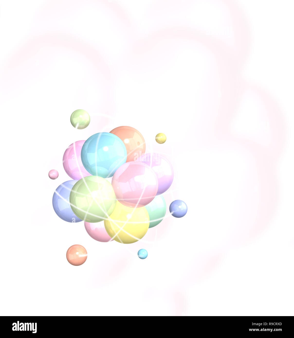 Molecular structure. Multi color model of molecule Stock Photo - Alamy