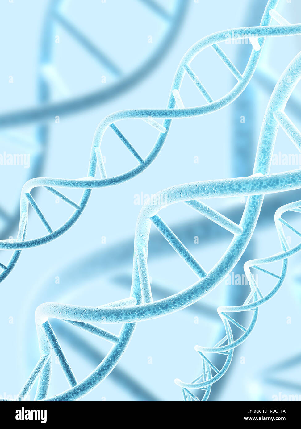 Digital 3d model of DNA structure Stock Photo - Alamy