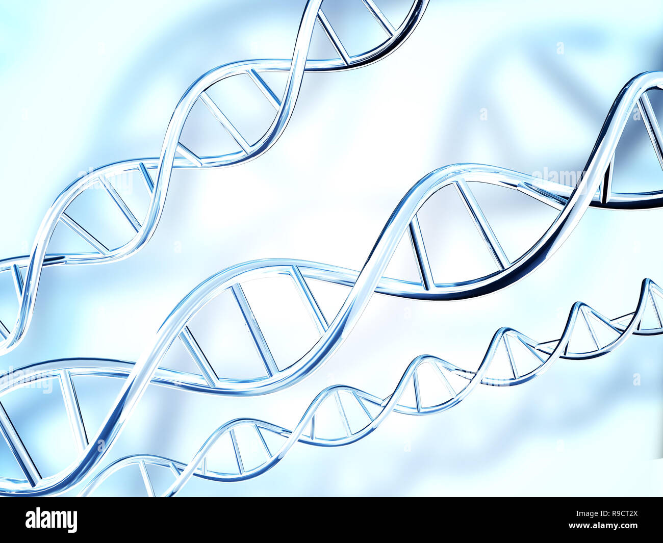 Digital 3d model of DNA structure Stock Photo - Alamy