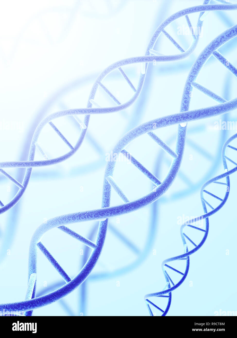 Digital 3d model of DNA structure Stock Photo - Alamy