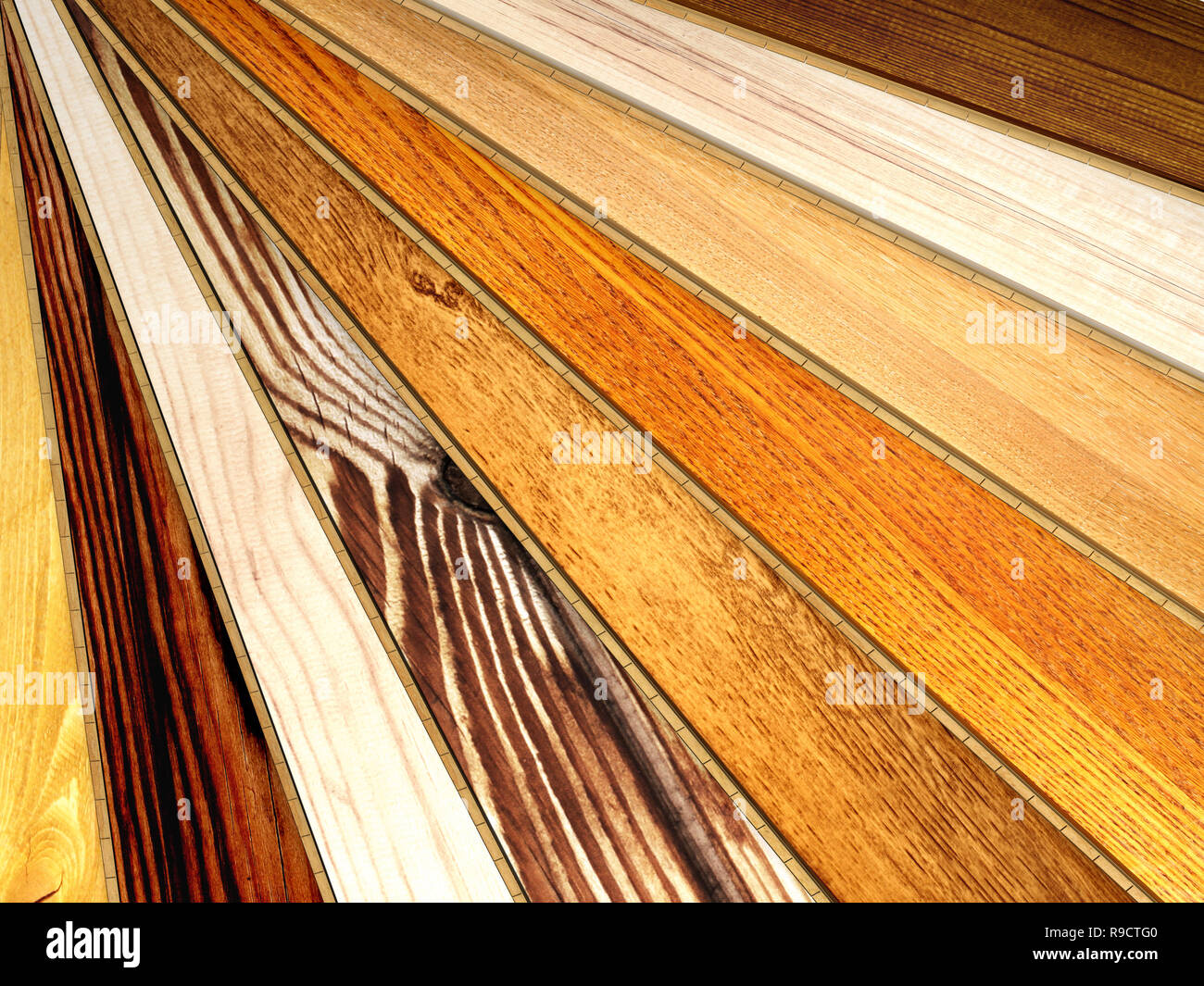 New oak parquet of different colors Stock Photo - Alamy