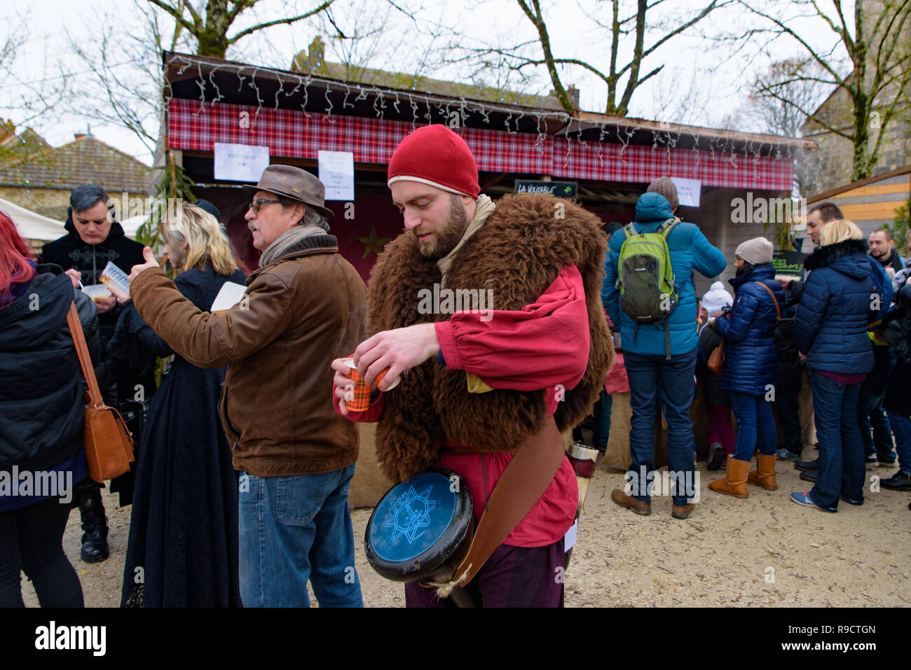 Medieval Christmas Market in Provins, Paris, France Stock Photo - Alamy