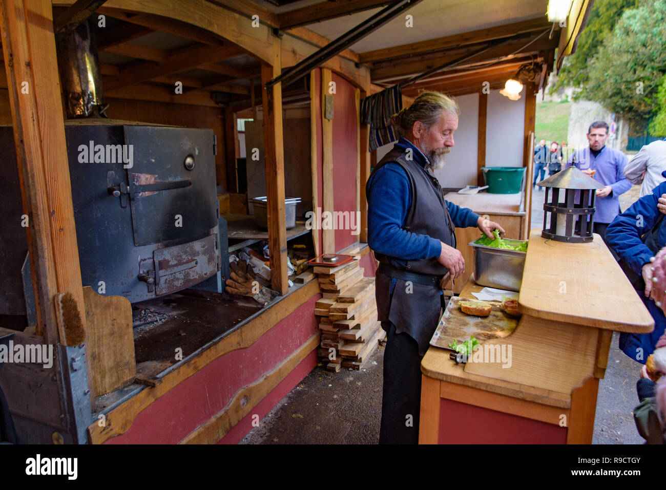 Medieval Christmas Market in Provins, Paris, France Stock Photo - Alamy