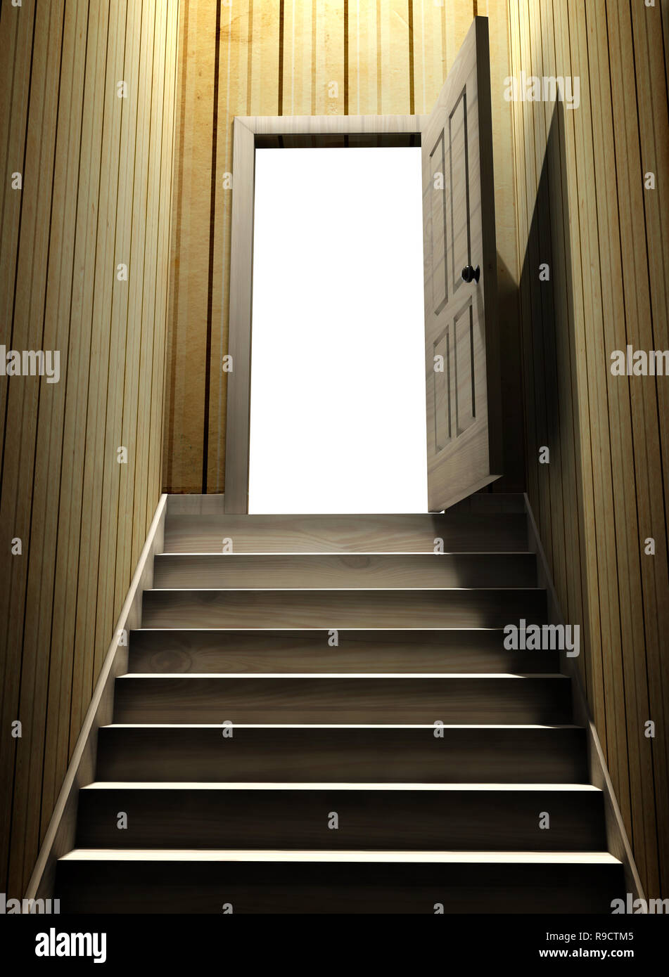 Dark Basement Stairs