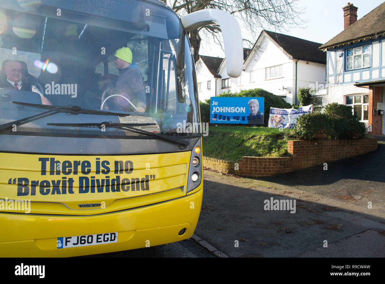 12 Dec 2018 - Orpington, Kent - The "Bollocks to Brexit" bus visits Jo ...