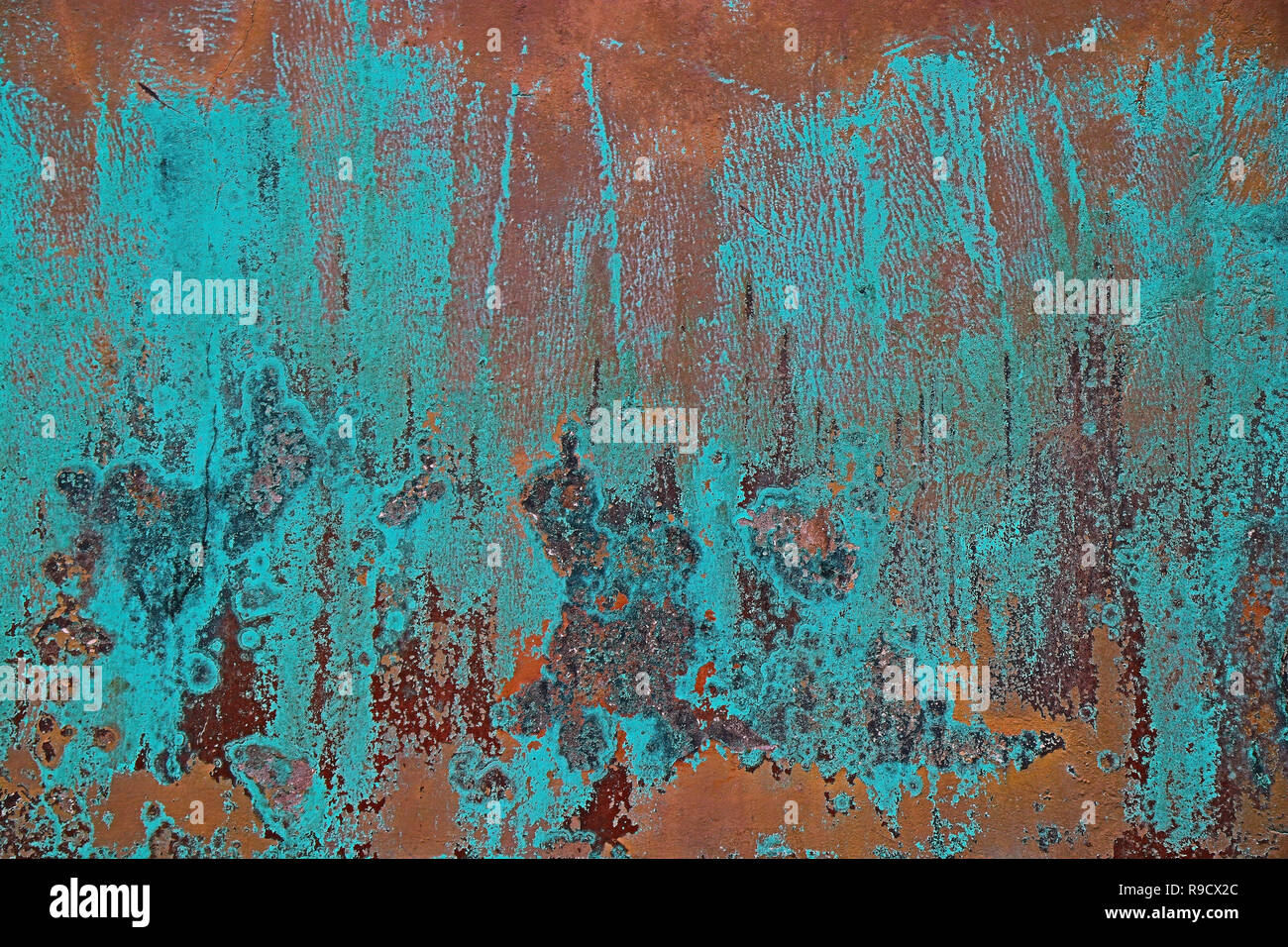 colorful rusty metal iron plate grunge wall background backdrop surface ...