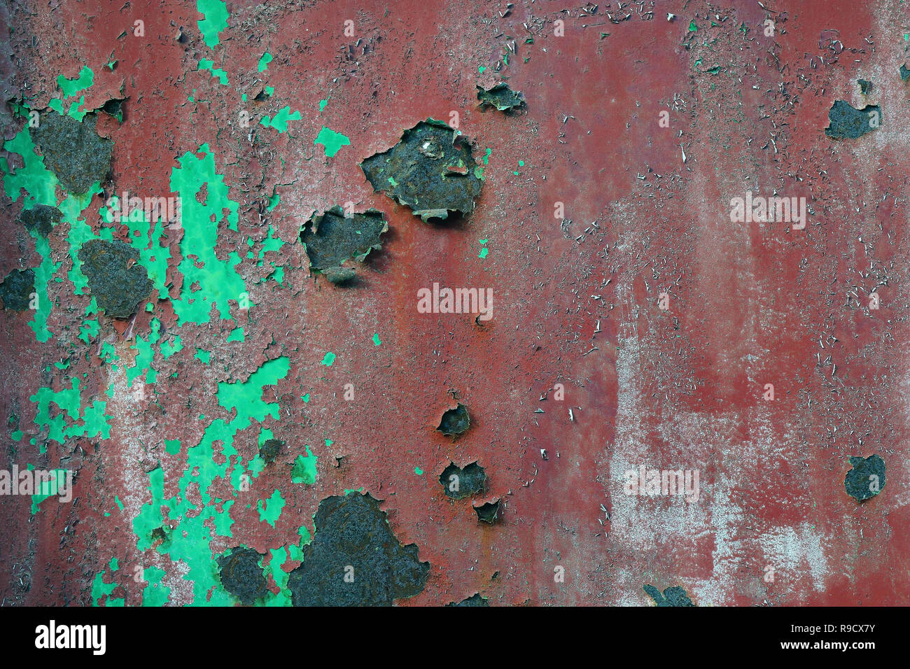 colorful rusty metal iron plate grunge wall background backdrop surface ...