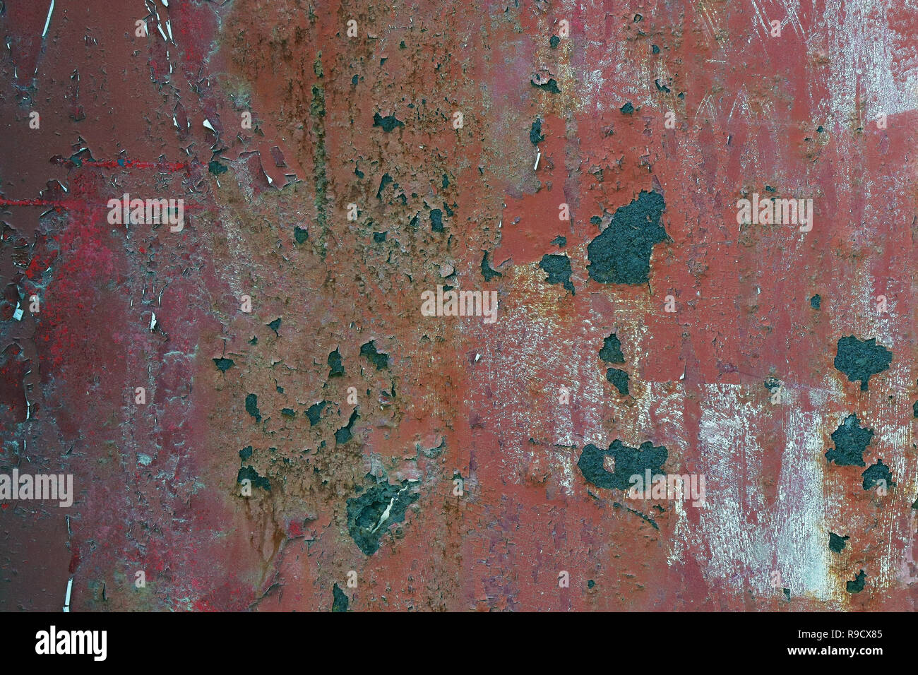 colorful rusty metal iron plate grunge wall background backdrop surface ...