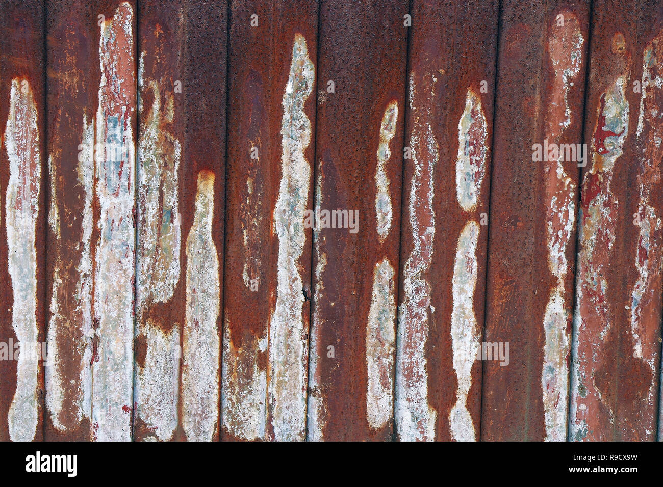 colorful rusty metal iron plate grunge wall background backdrop surface ...
