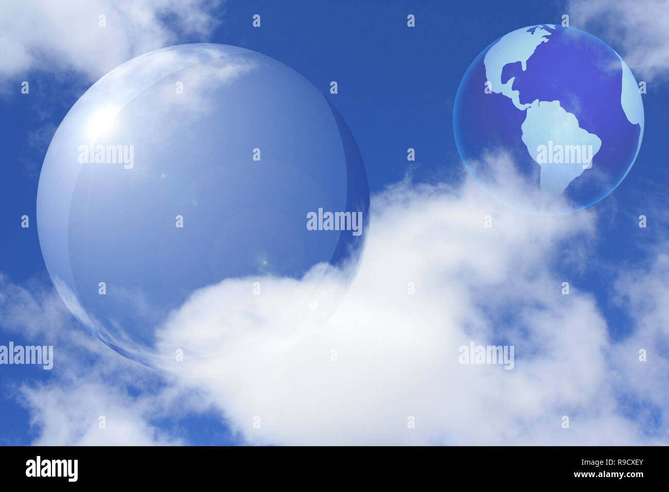 Collage sphere nature hi-res stock photography and images - Alamy