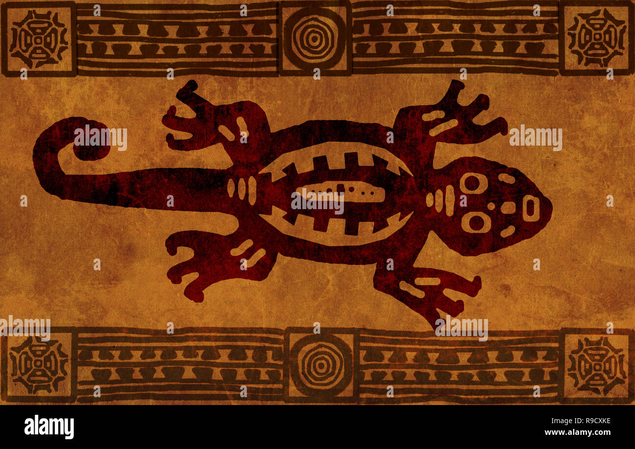 Background with American Indian national patterns Stock Photo - Alamy