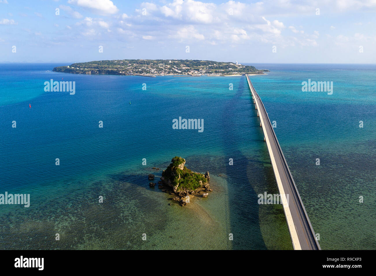 Okinawa, Japan at Kouri Bridge and Kouri Island Stock Photo - Alamy
