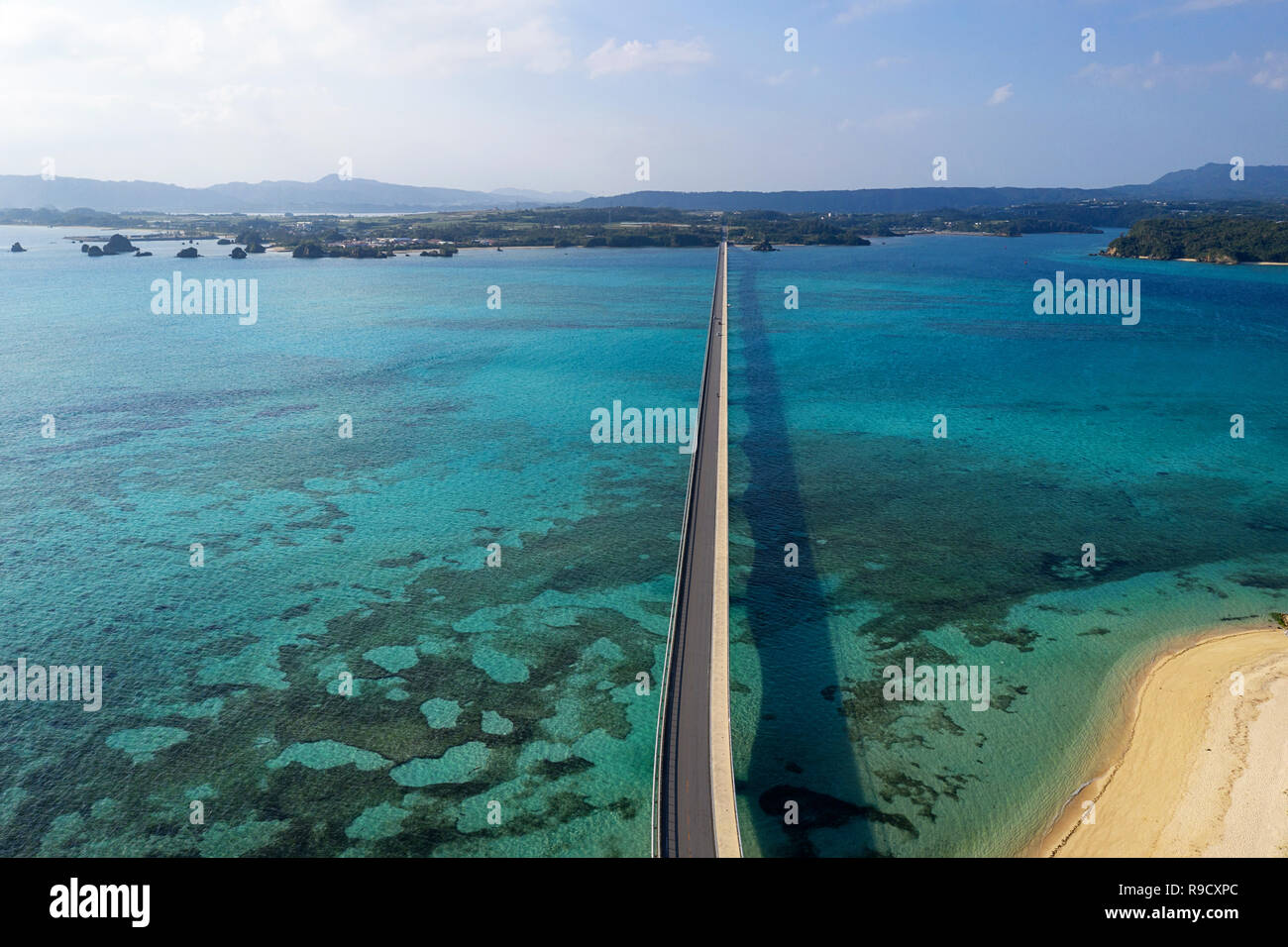 Okinawa, Japan at Kouri Bridge and Kouri Island Stock Photo - Alamy