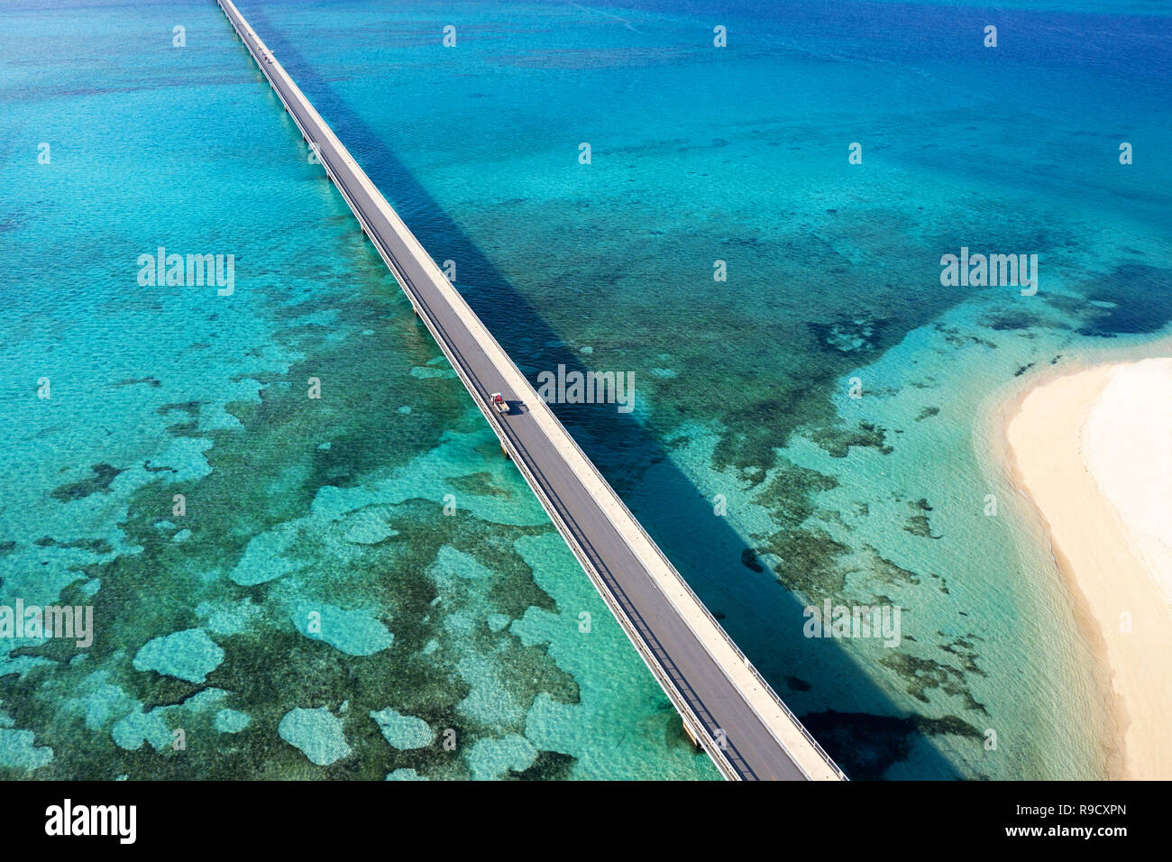 Okinawa, Japan at Kouri Bridge and Kouri Island Stock Photo - Alamy