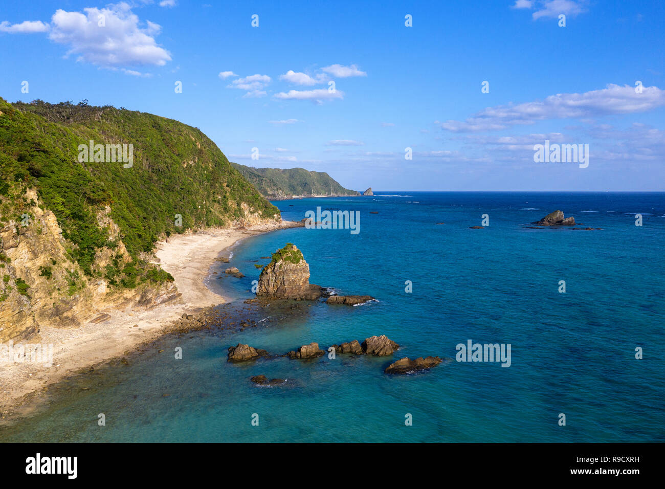 Drone view rocky cliffs cape hi-res stock photography and images - Alamy