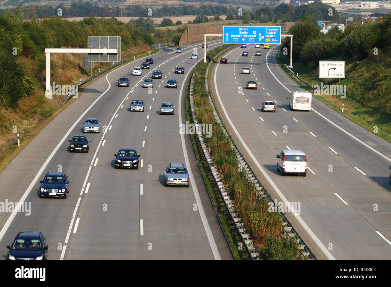 Autobahn germany road sign hi-res stock photography and images - Alamy