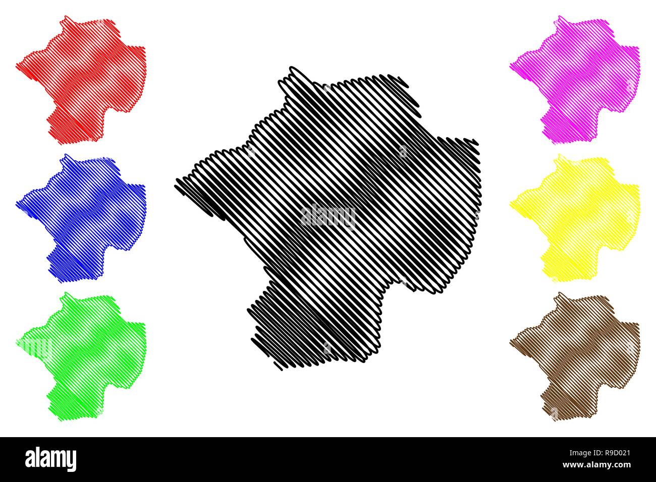 Nigde (Provinces of the Republic of Turkey) map vector illustration ...