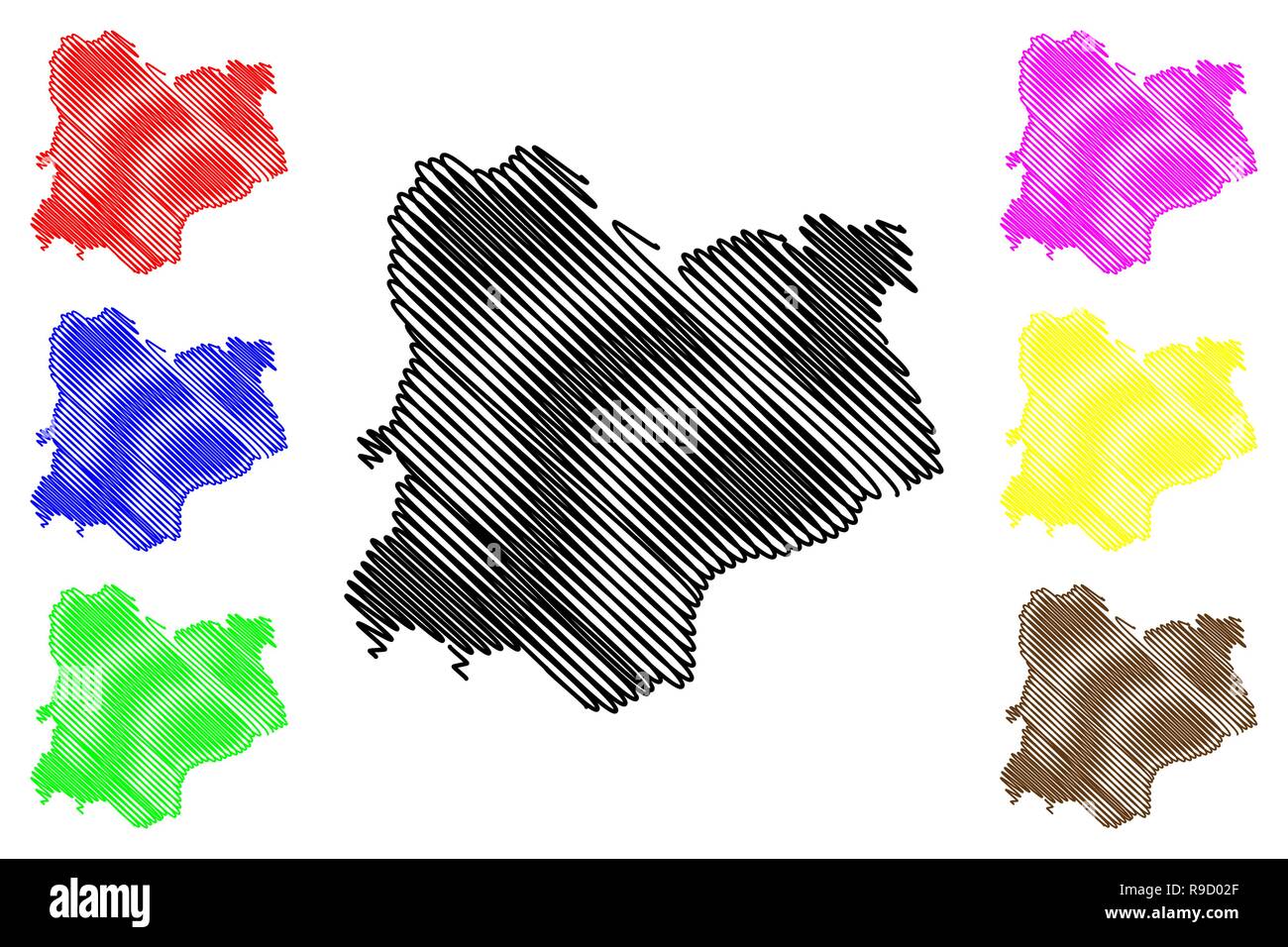 Kirklareli (Provinces of the Republic of Turkey) map vector ...