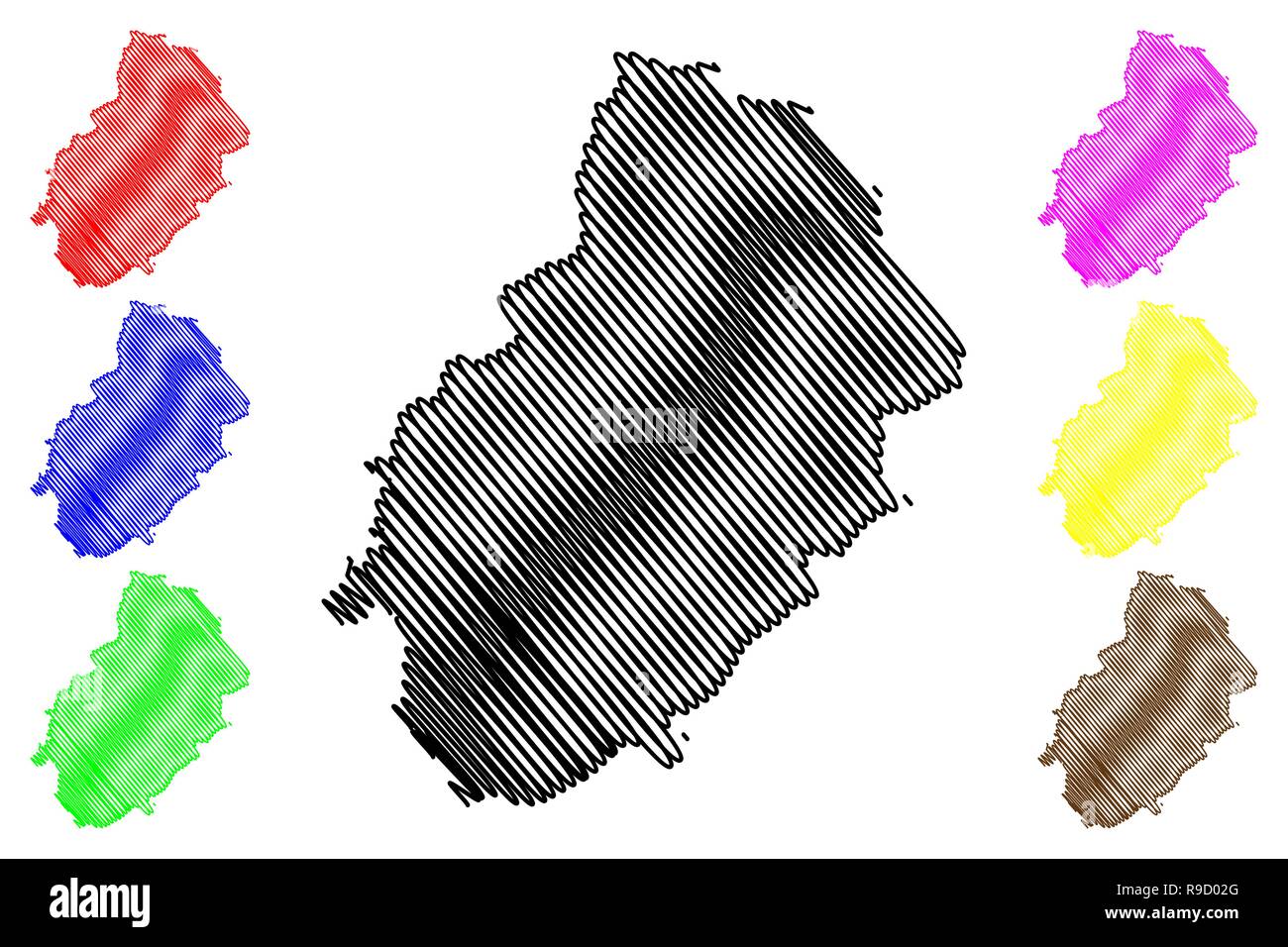 Kirikkale (Provinces of the Republic of Turkey) map vector illustration ...