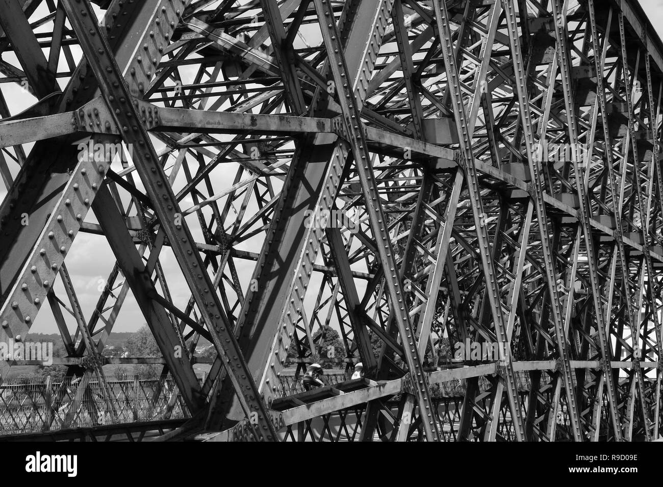Blue metal texture Black and White Stock Photos & Images - Alamy