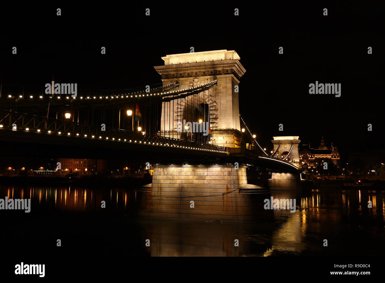 Budapest - chain bridge Stock Photo - Alamy