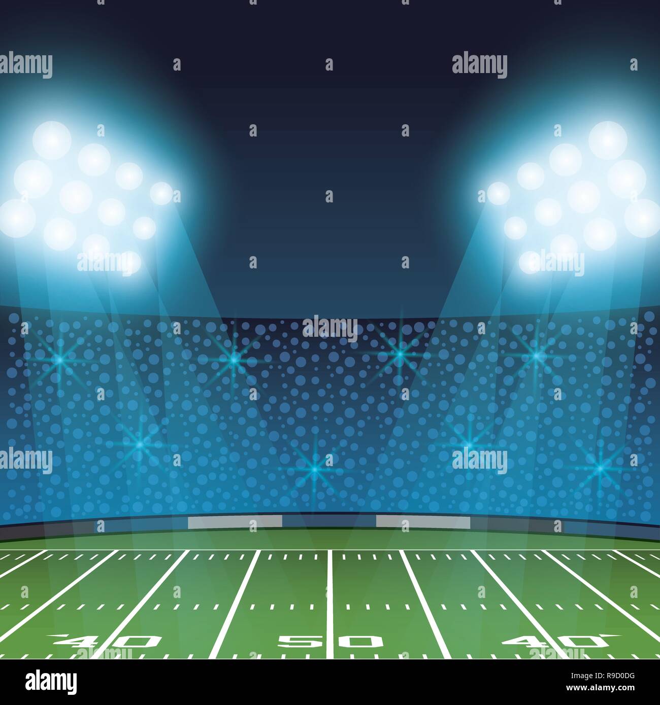 American football field Stock Vector Image & Art - Alamy