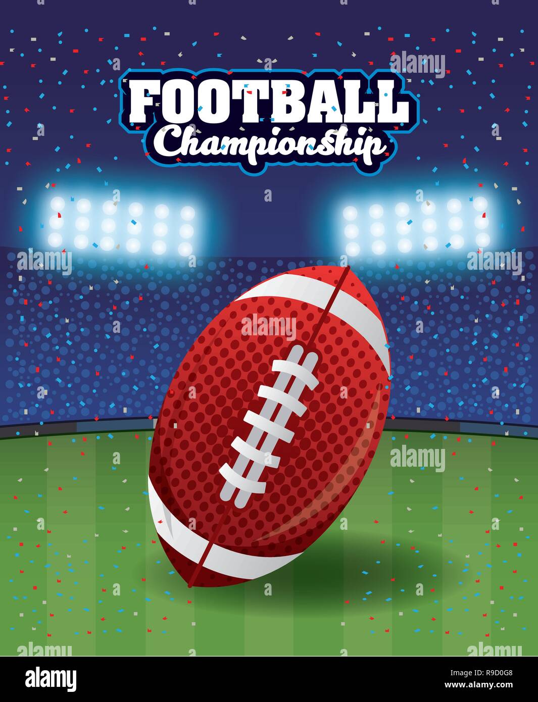 American football championship Stock Vector Image & Art - Alamy